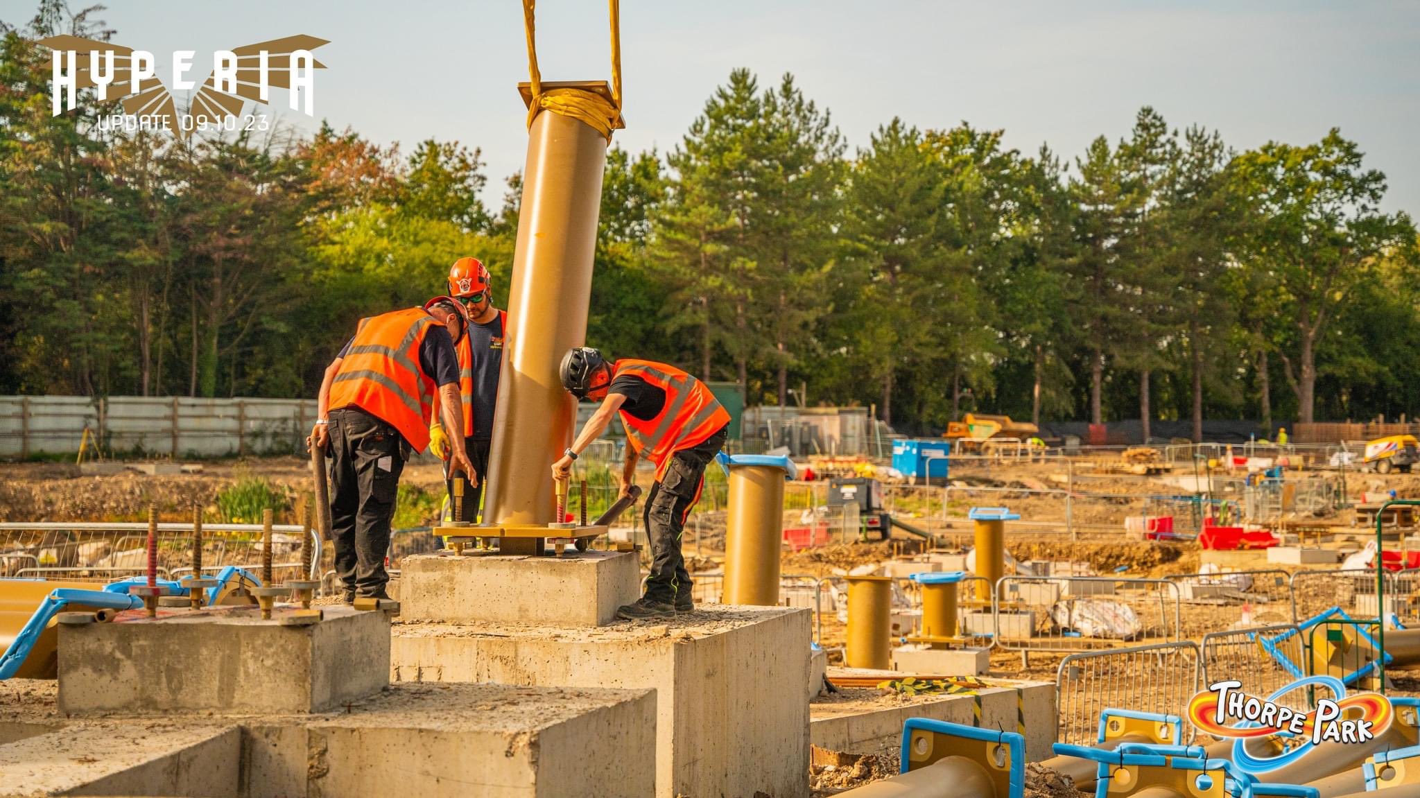 Thorpe Park: Released photos show first supports going into place for ...