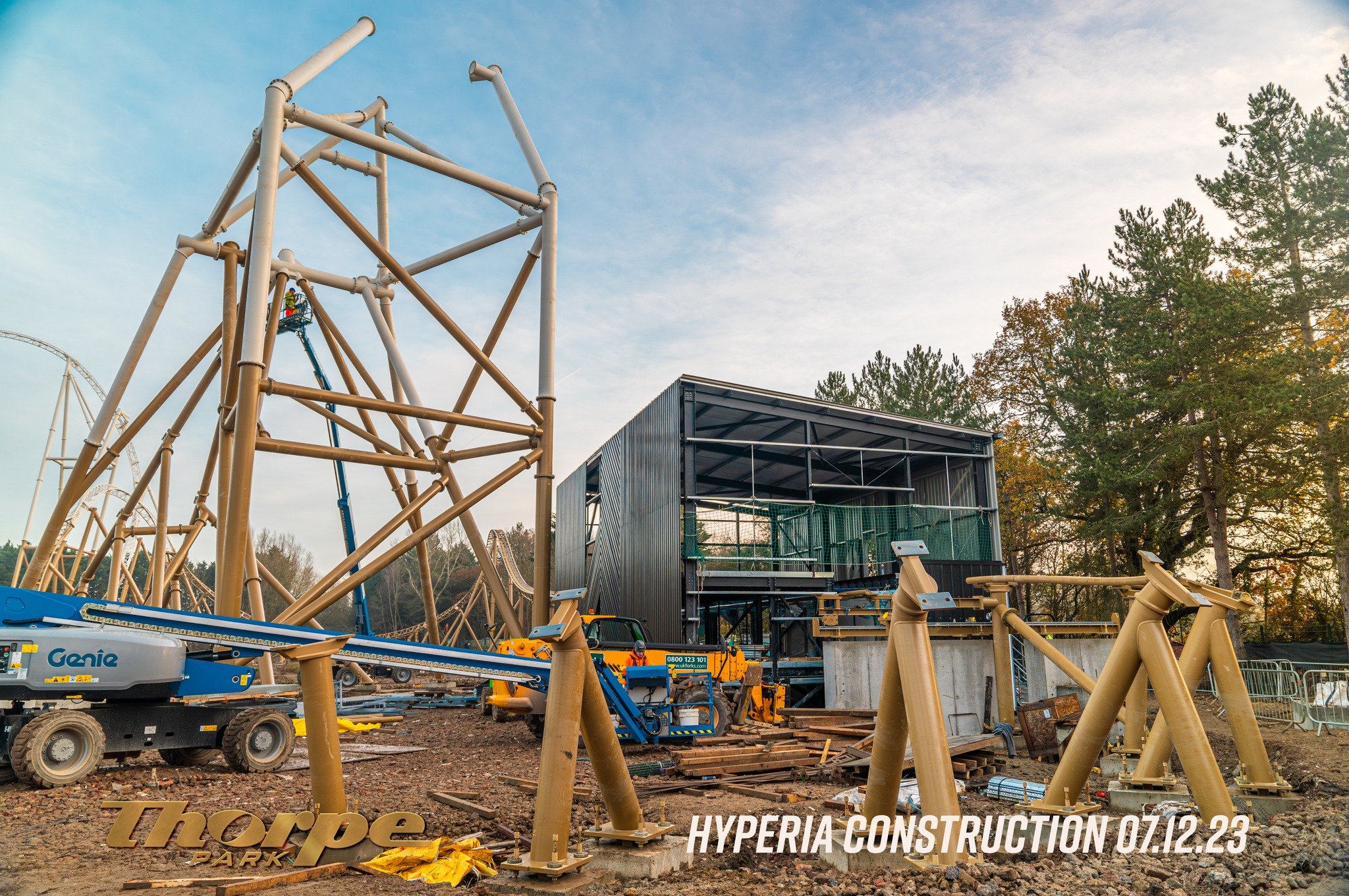 Thorpe Park Hyperia: Construction Update