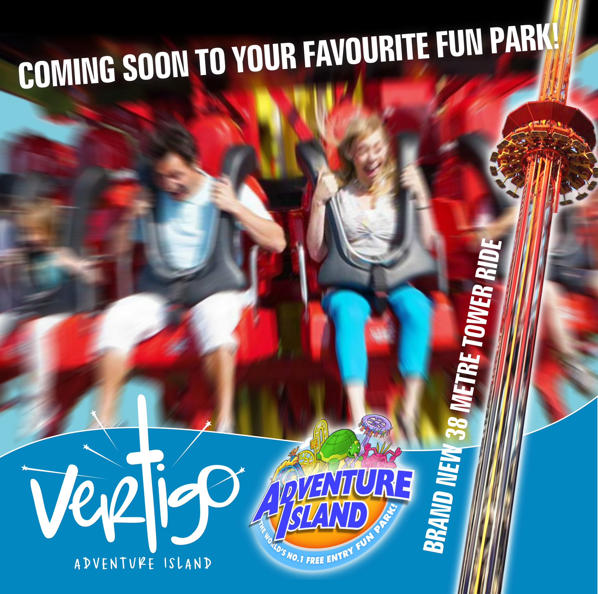 Adventure Island: ‘Vertigo’ is the Name for the NEW 38 Metre Tower Ride ...