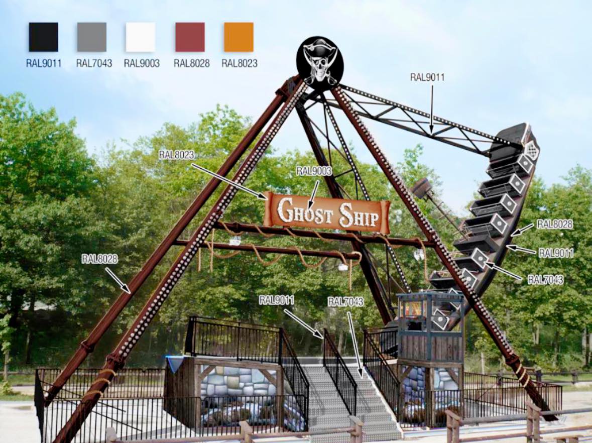 The GHOST SHIP Arrives at the Sandy Shores of Great Yarmouth Pleasure Beach