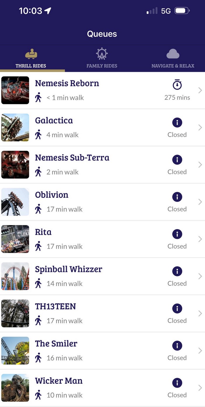 Over 4hr Queue for Nemesis Reborn Reopening at Alton Towers