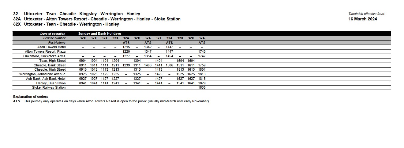 Plan Your Trip to Alton Towers with D&G Bus Timetables 2024