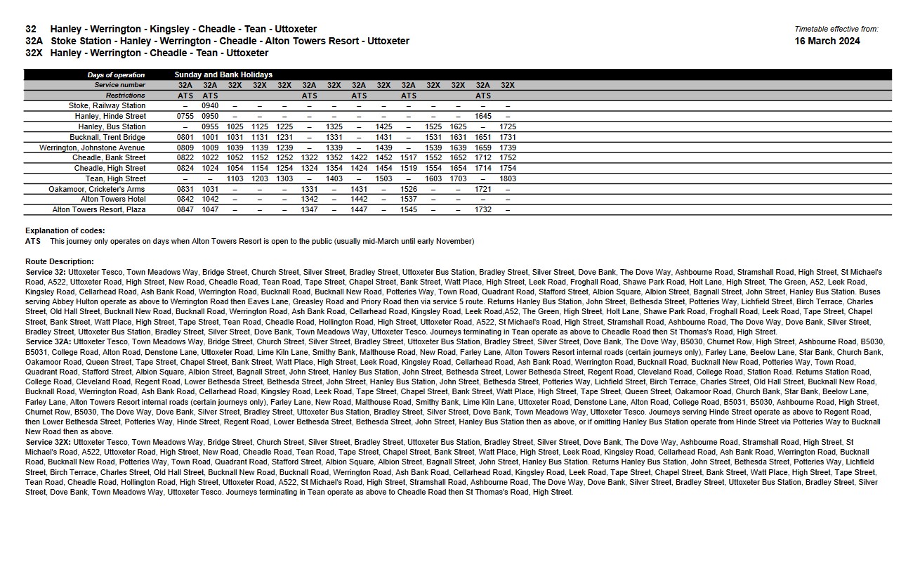 Plan Your Trip to Alton Towers with D&G Bus Timetables 2024