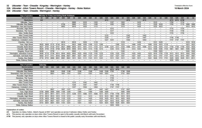 Plan Your Trip to Alton Towers with D&G Bus Timetables 2024