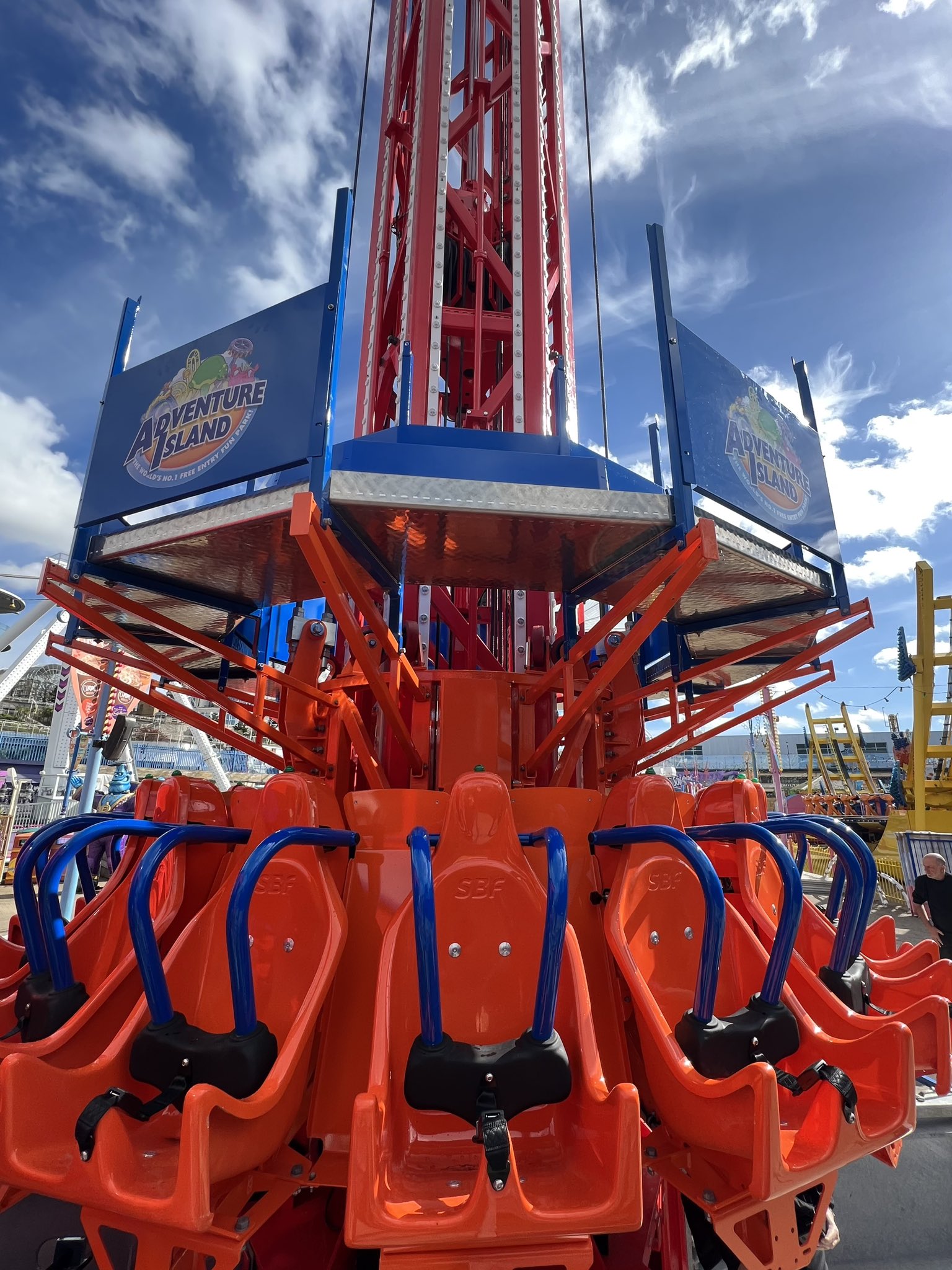 “Vertigo is Now VERTICAL” at Adventure Island