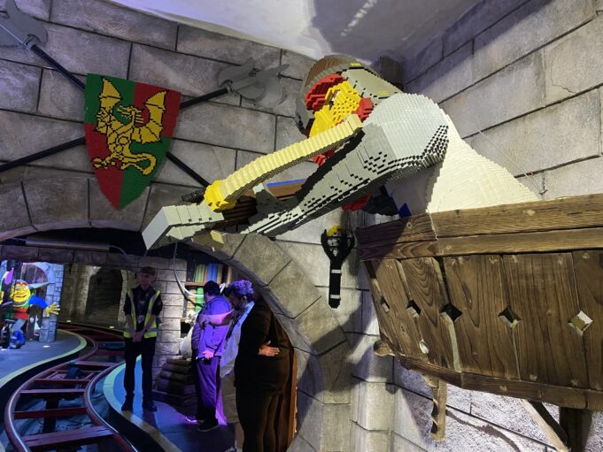 10 Behind the Scenes Pictures of the Dragon Roller Coaster at Legoland