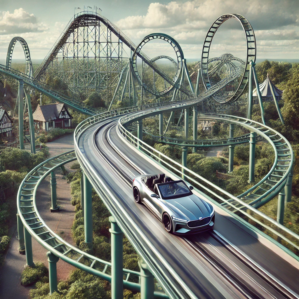 When a Rollercoaster Was Used for a Car Ad: Strange Theme Park ...