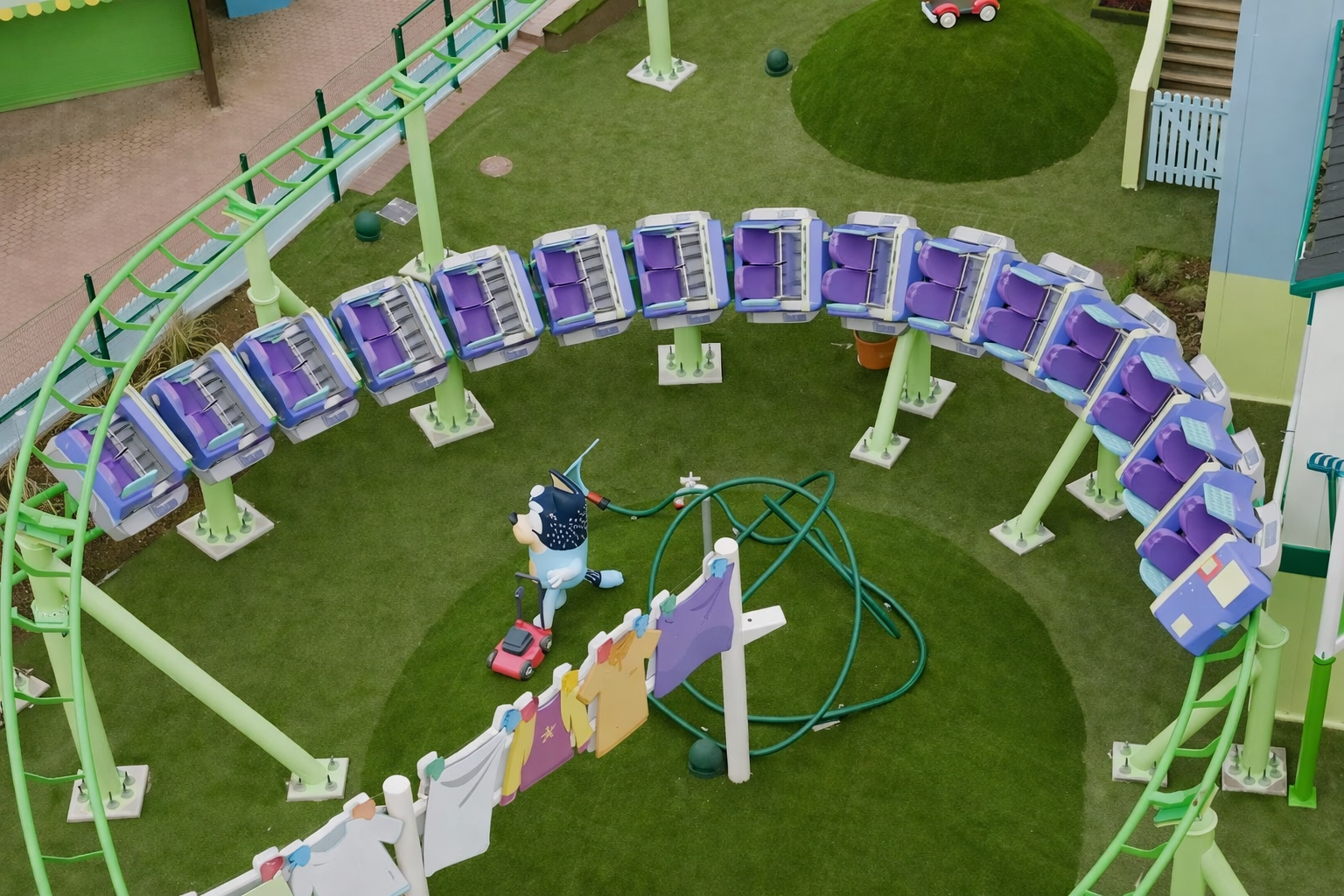 Alton Towers: New drone footage reveals Bluey the Ride at CBeebies Land ...