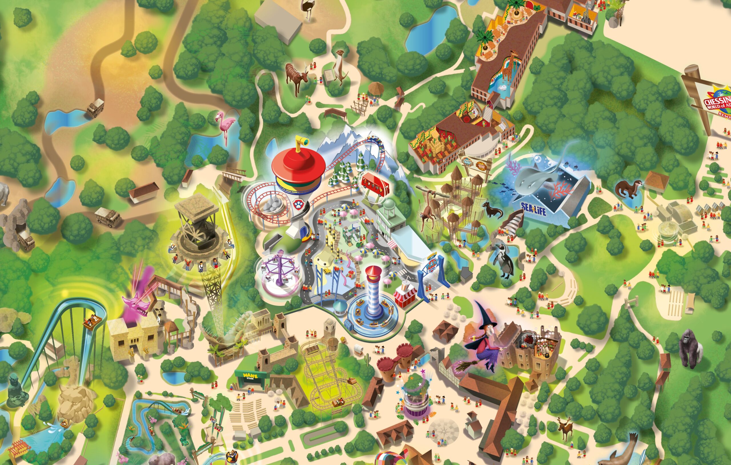 First Look at the World of PAW Patrol Map Ahead of Opening at ...